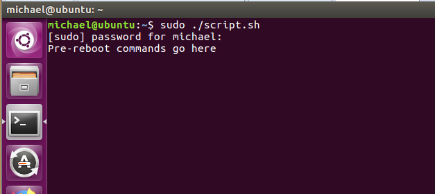 Ubuntu: Resume Script in Terminal After Reboot | Michael Casey